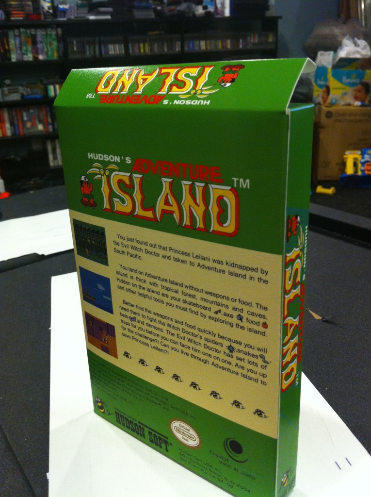 Adventure Island – Box My Games! Reproduction game boxes