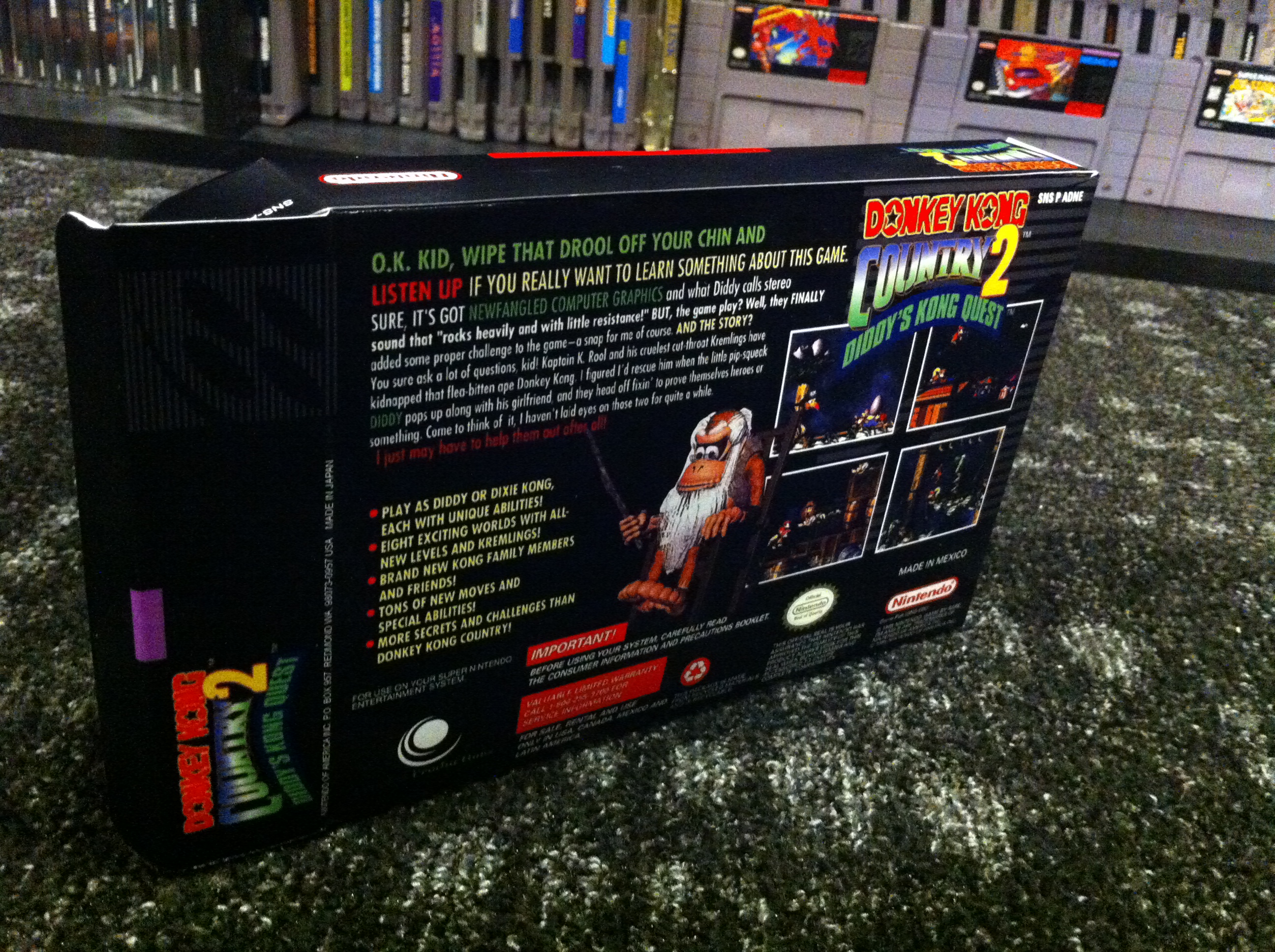 Donkey Kong Country 2 Box