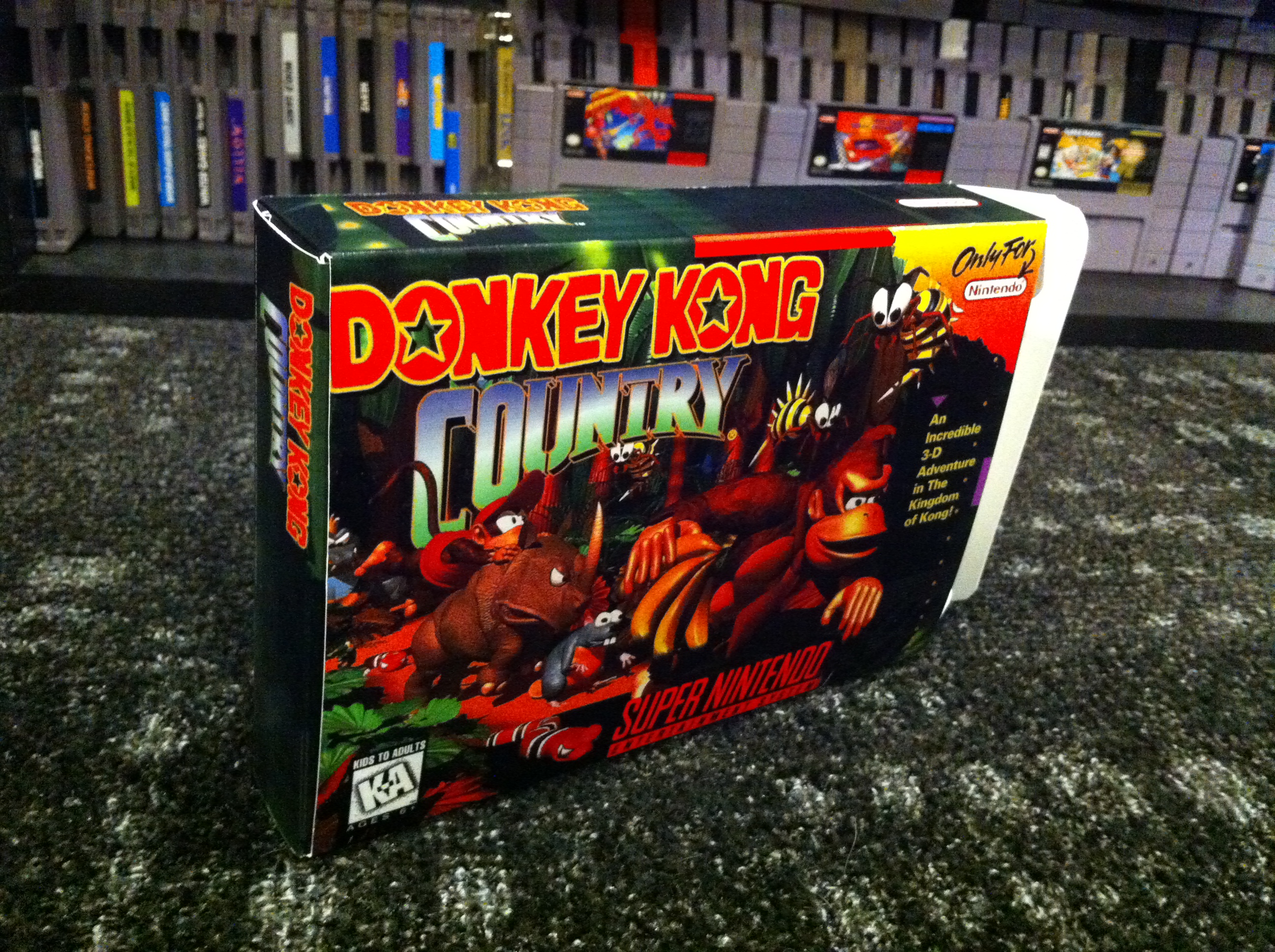 Donkey Kong Country | Box My Games! Reproduction game boxes