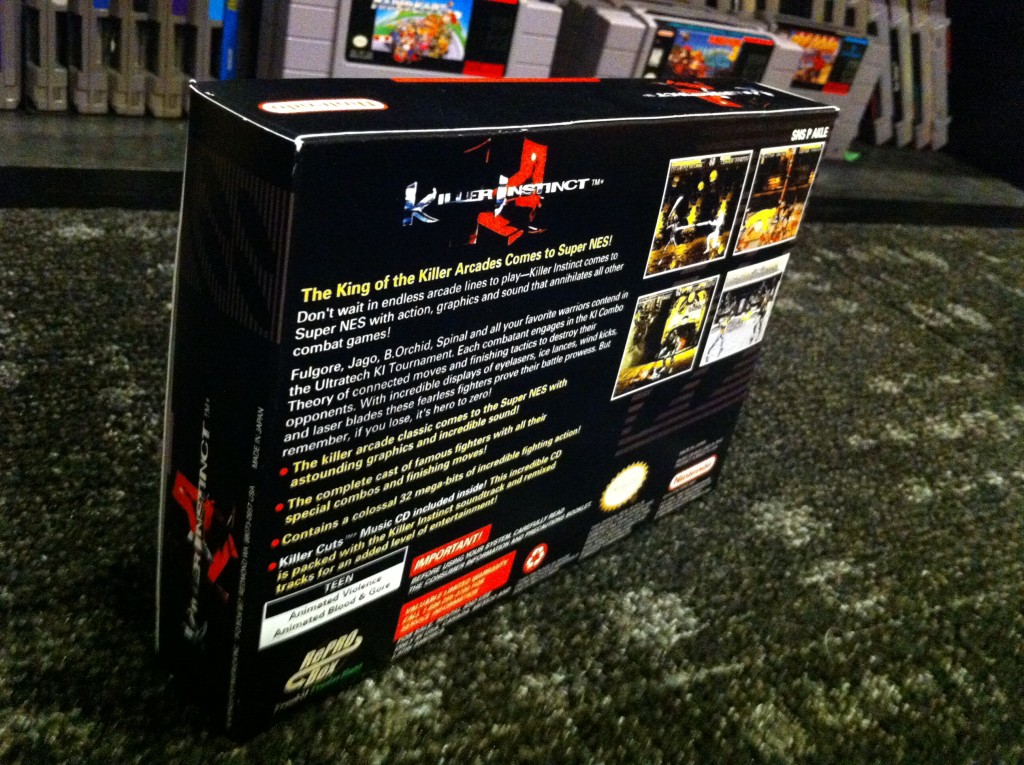 SNES Killer Instinct box
